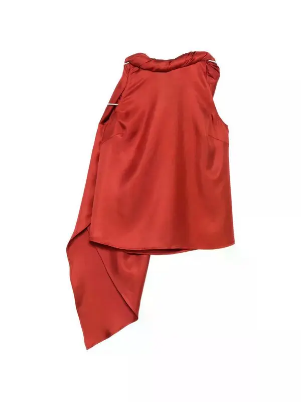 Loulou De Saison Wilma Draped Top - Red