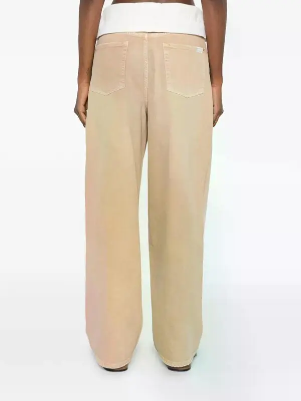 7 For All Mankind Double Layer Wide-leg Jeans - Neutrals