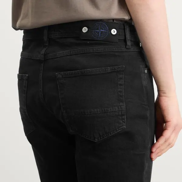 Stone Island Denim Research Stretch Slim Jeans - Black Rinse