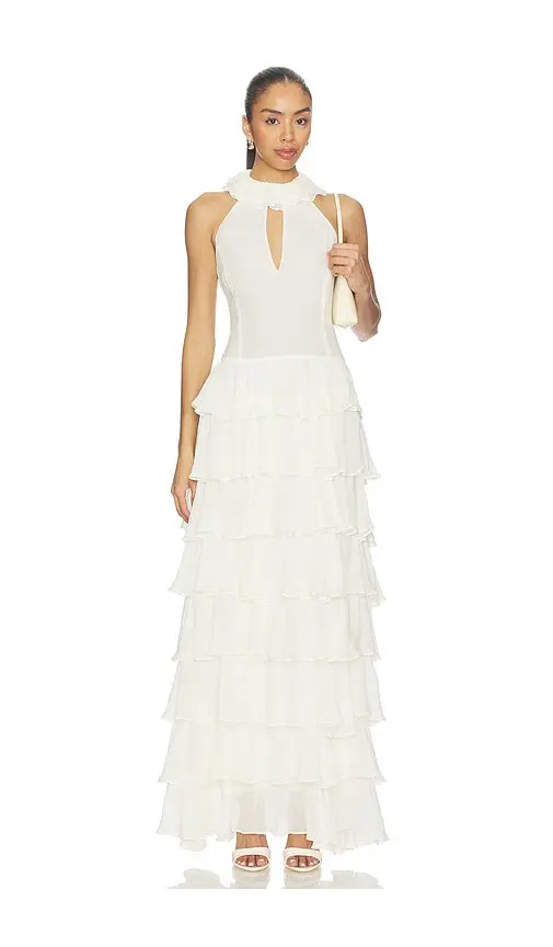 NICHOLAS Yasira Maxi Dress - Ivory