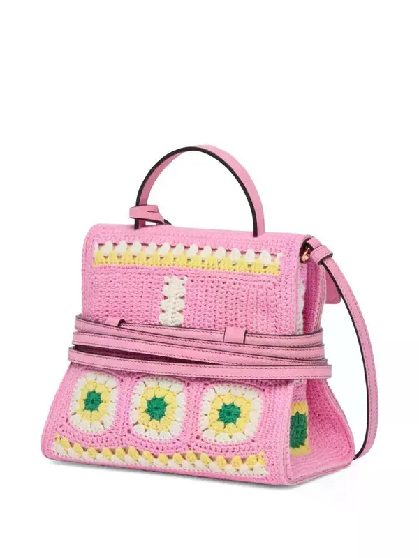 Moschino Floral Appliqué Tote Bag - Pink