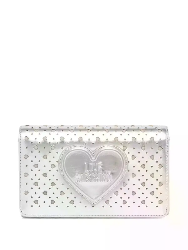 Moschino Heart-cutout Clutch