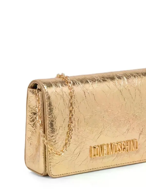 Moschino Metallic Chain Shoulder Bag - Gold