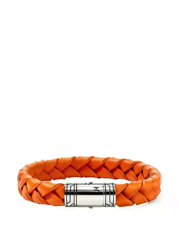 John Hardy Leather Braided Bracelet - Orange