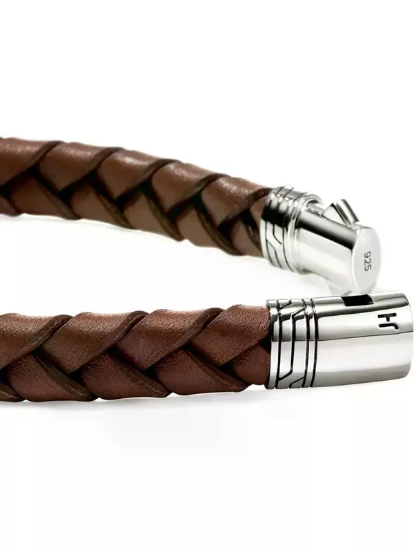 John Hardy Braided Leather Bracelet - Brown