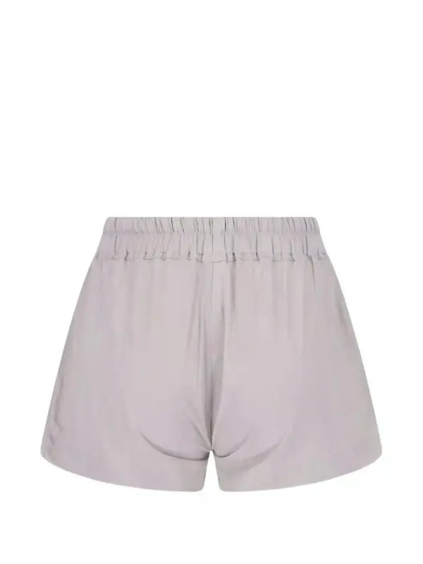 Rick Owens Drawstring Layered Hem Shorts - Grey