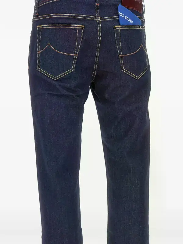 Jacob Cohen Bard Contrast-stitching Jeans - Blue
