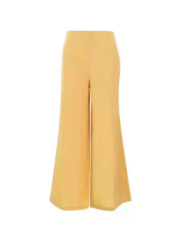 Faithfull The Brand Syna High-rise Wide-leg Trousers - Yellow