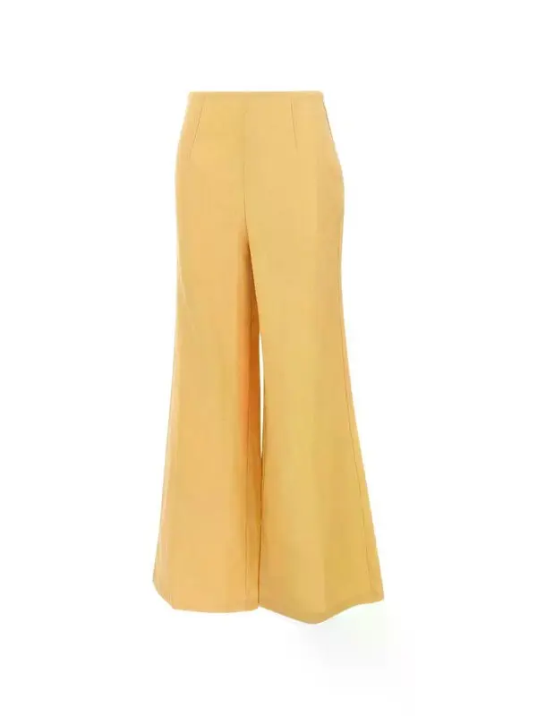 Faithfull The Brand Syna High-rise Wide-leg Trousers - Yellow