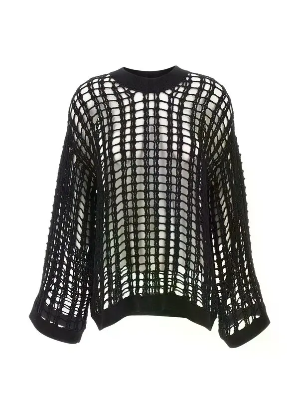 A. ROEGE HOVE Open-knit Crew-neck Jumper