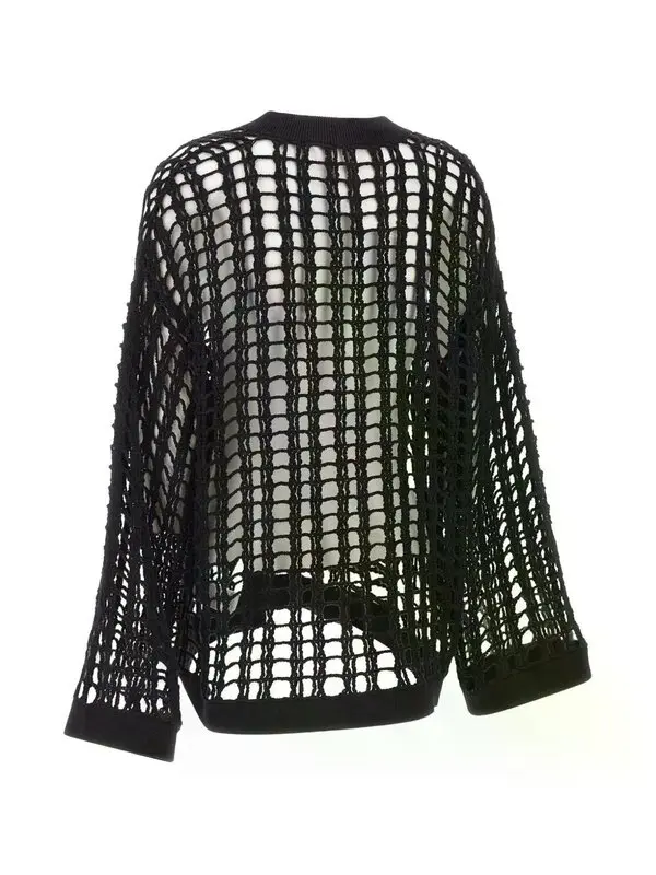 A. ROEGE HOVE Open-knit Crew-neck Jumper