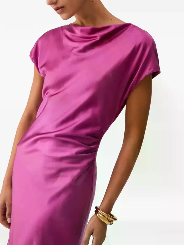Liu Jo Long Satin Dress - Pink