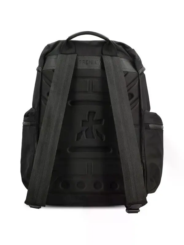 Premiata Logo-plaque Buckled Backpack - Black