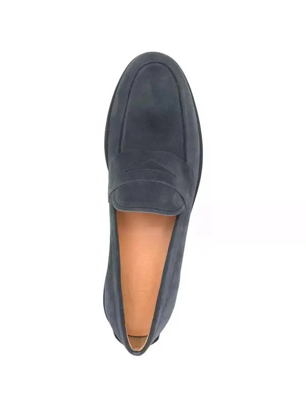 TOD'S Suede Slip-on Loafers - Blue