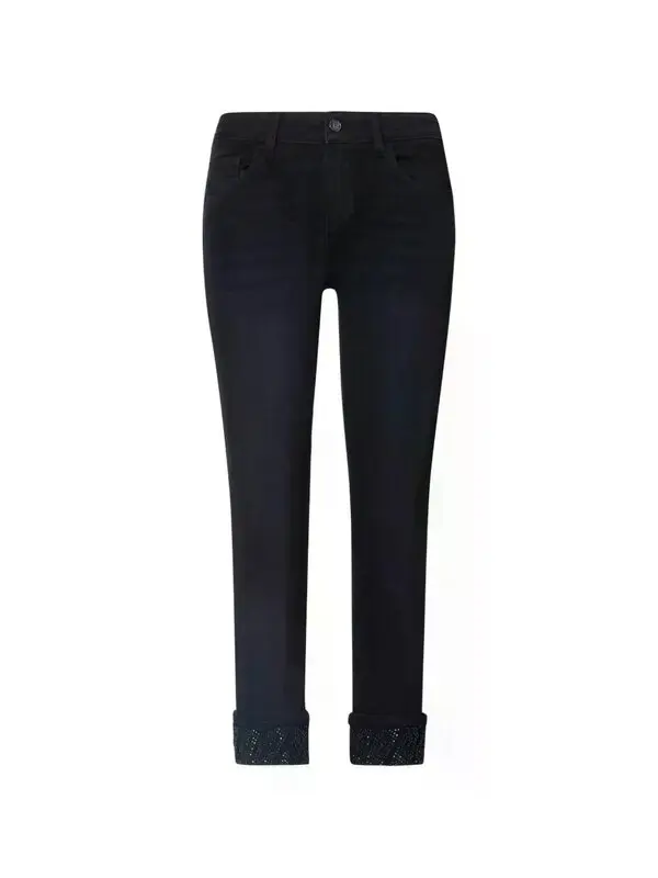 Liu Jo Embellished Hem Jeans