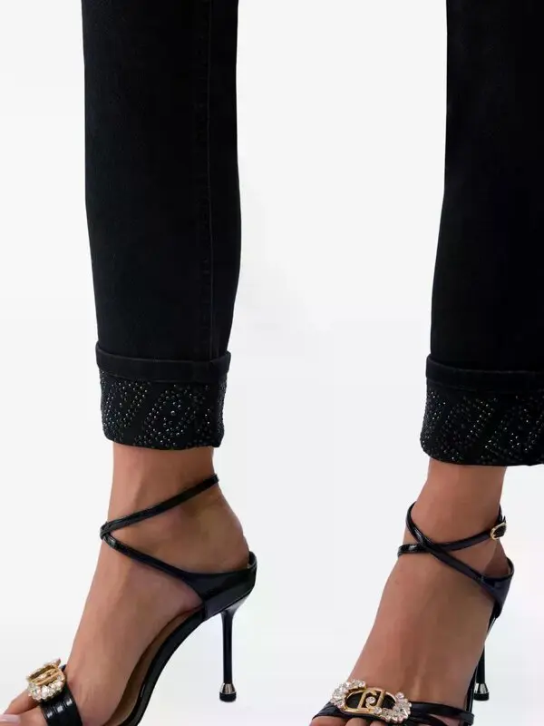 Liu Jo Embellished Hem Jeans
