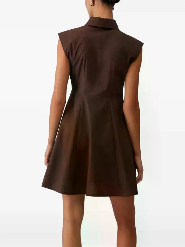 Liu Jo Short Poplin A-line Dress - Brown