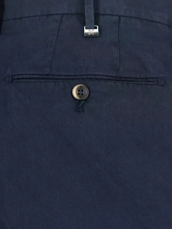 PT TORINO Button Trousers - Blue