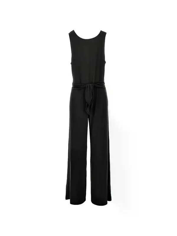 Emporio Armani Tie-waist Jumpsuit - Black