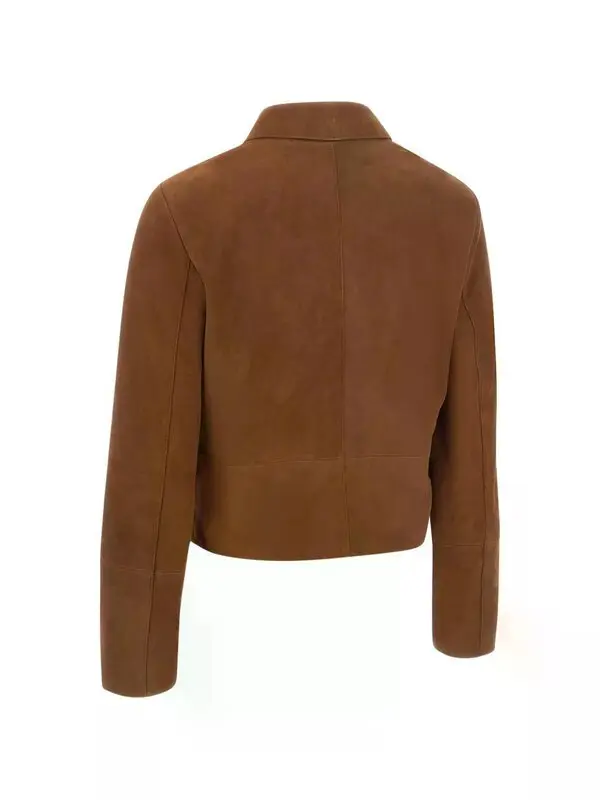 Liu Jo Suede Boxy Jacket - Brown