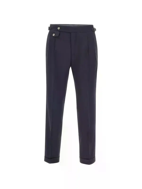 BARBA NAPOLI Virgin Wool Trousers - Blue