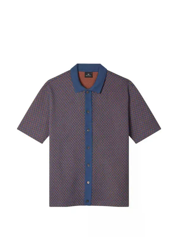 Paul Smith Geometric-print Polo Shirt