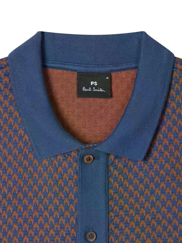 Paul Smith Geometric-print Polo Shirt
