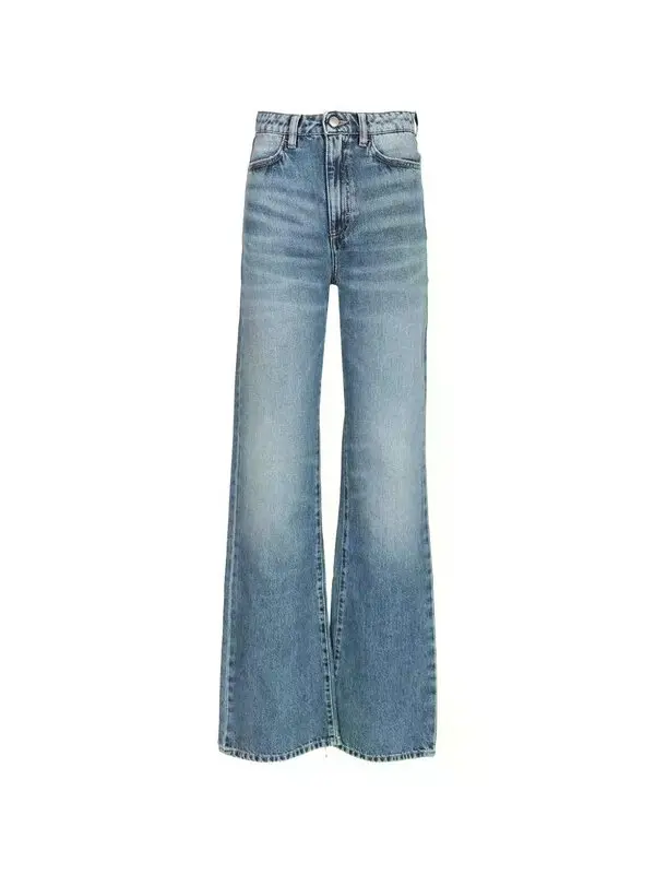 ICON DENIM LA High-waisted Five-pocket Jeans - Blue