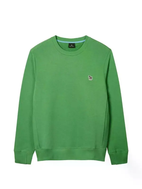 Paul Smith Zebra-motif Crew-neck Sweatshirt - Green