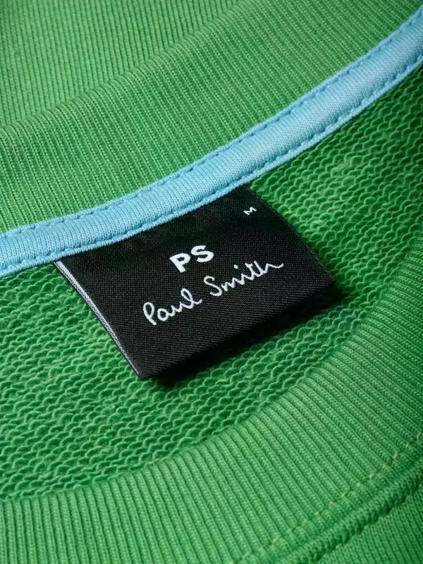 Paul Smith Zebra-motif Crew-neck Sweatshirt - Green