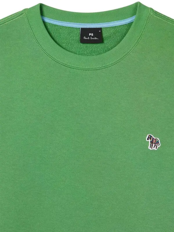 Paul Smith Zebra-motif Crew-neck Sweatshirt - Green