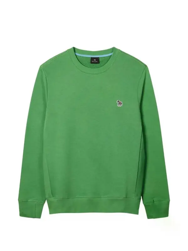 Paul Smith Zebra-motif Crew-neck Sweatshirt - Green