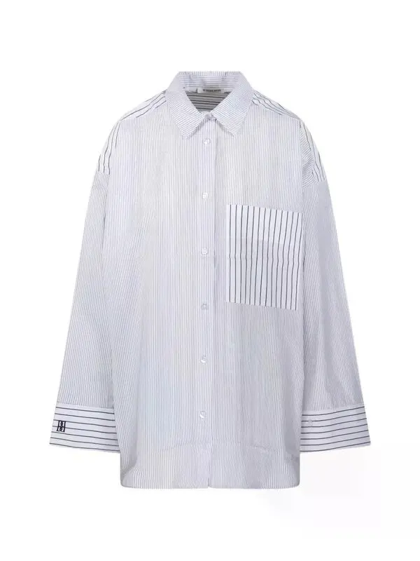 BY MALENE BIRGER Derris Pinstripe Shirt - White