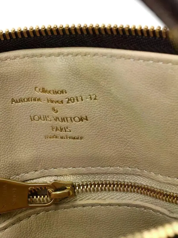 LOUIS VUITTON Lockit Handbag Monogram Fetish Canvas Satchel - Brown