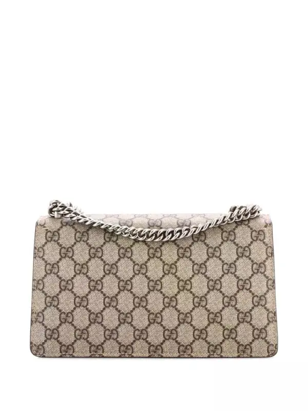 Gucci Dionysus Gg Coated Canvas Small Shoulder Bag With Crystal Embellished Metal - Brown