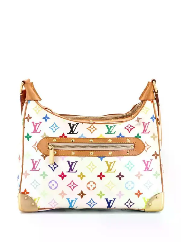 LOUIS VUITTON Boulogne Handbag Monogram Multicolor Hobo Bag - White