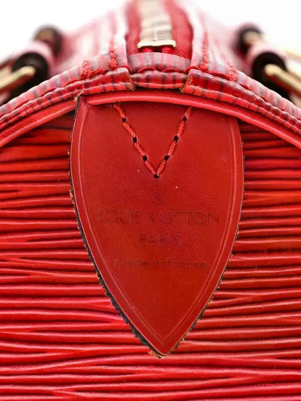 LOUIS VUITTON Speedy Handbag Epi Leather 30 - Red