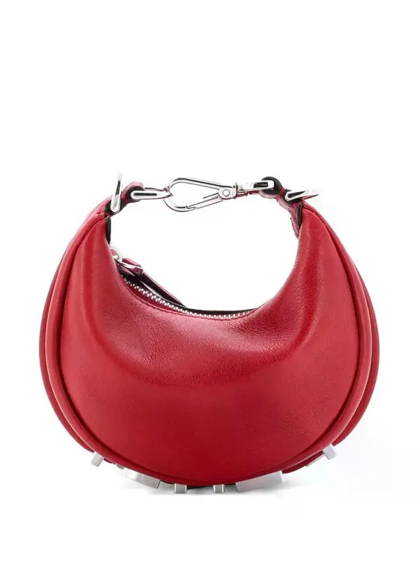 Fendi Graphy Leather Nano Hobo Bag - Red