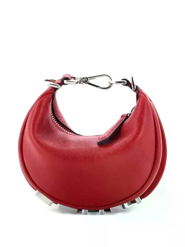 Fendi Graphy Leather Nano Hobo Bag - Red