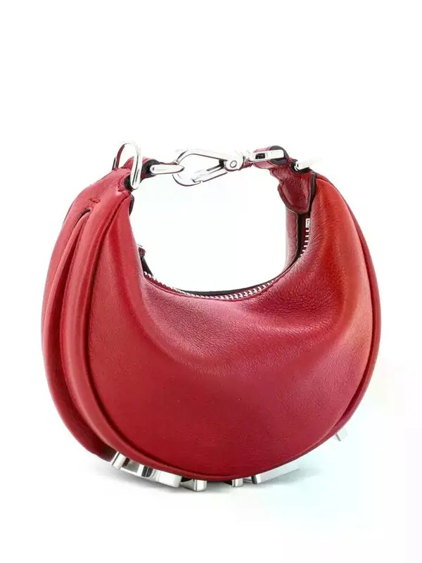 Fendi Graphy Leather Nano Hobo Bag - Red