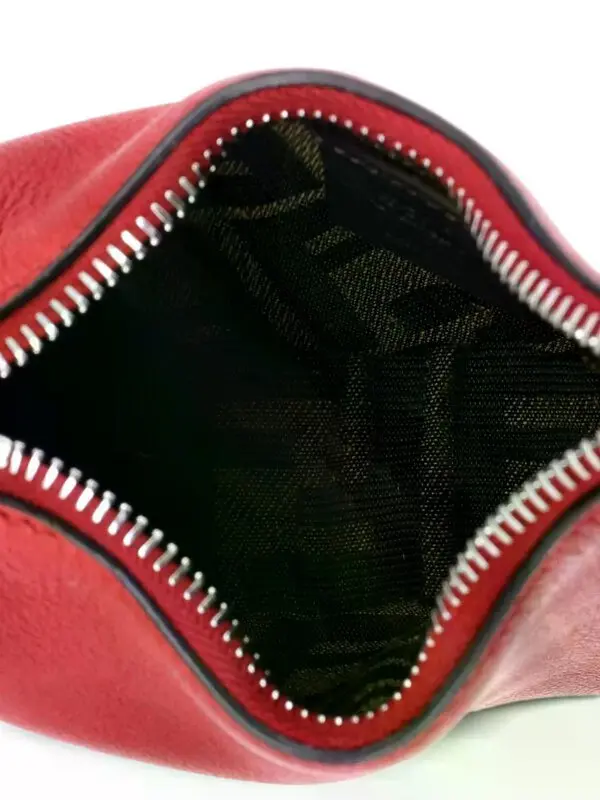 Fendi Graphy Leather Nano Hobo Bag - Red