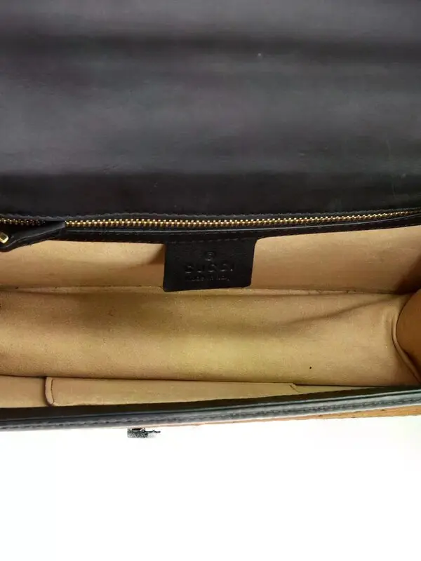 Gucci Sylvie Small Shoulder Bag Gg Velvet Crossbody - Brown