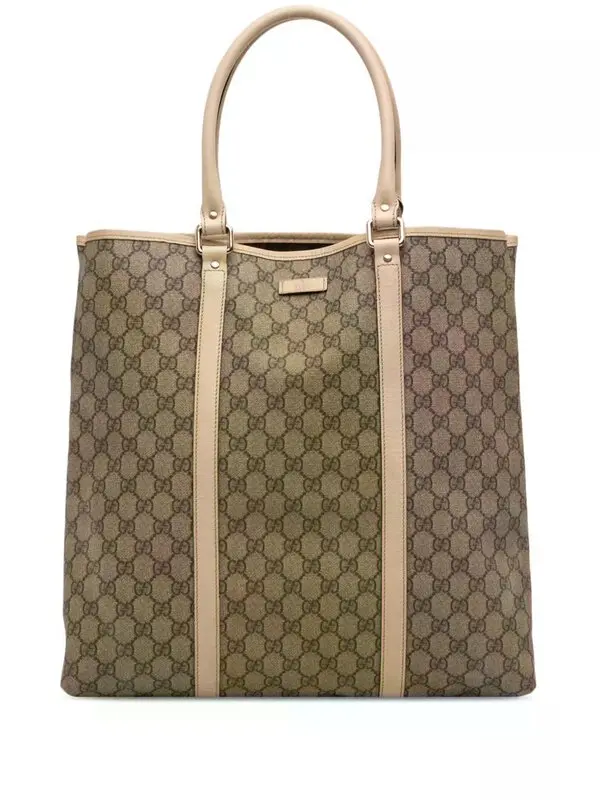 Gucci Gg Supreme Joy Vertical Tote Bag - Brown