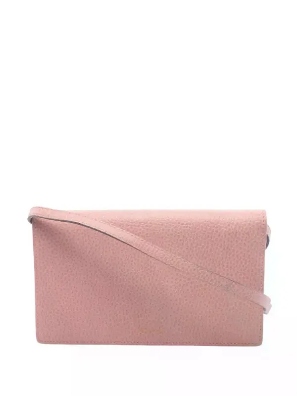 Gucci Leather Swing Wallet On Chain Crossbody Bag 2016-2026 - Pink