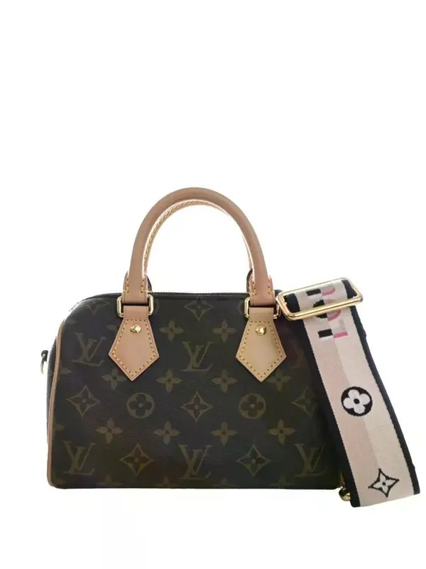 LOUIS VUITTON 2021-2025 Monogram Speedy Bandouliere 20 Satchel - Brown