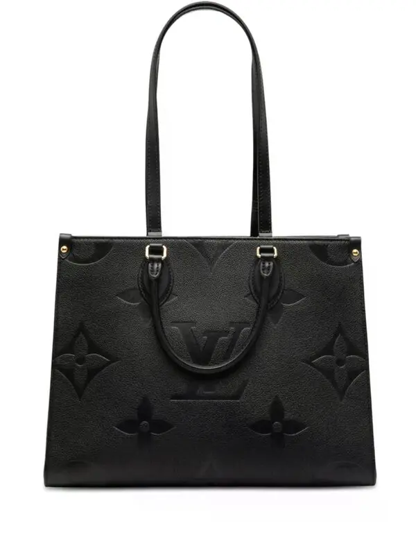 LOUIS VUITTON 2021-2025 Monogram Empreinte Onthego Mm Satchel - Black