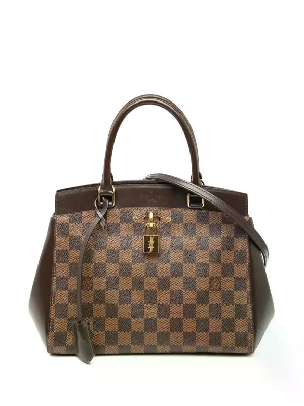 LOUIS VUITTON 2014 Damier Ebene Rivoli Pm Satchel - Brown