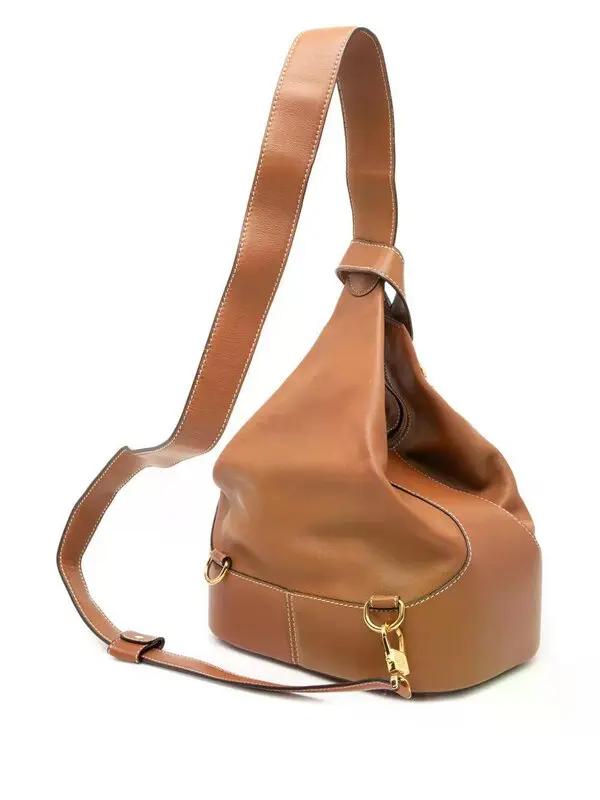 Loewe 1980-2020 Leather Anton Triangle Backpack