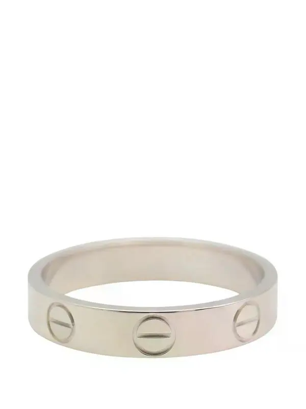 CARTIER 18k White Gold Small Love Ring - Silver