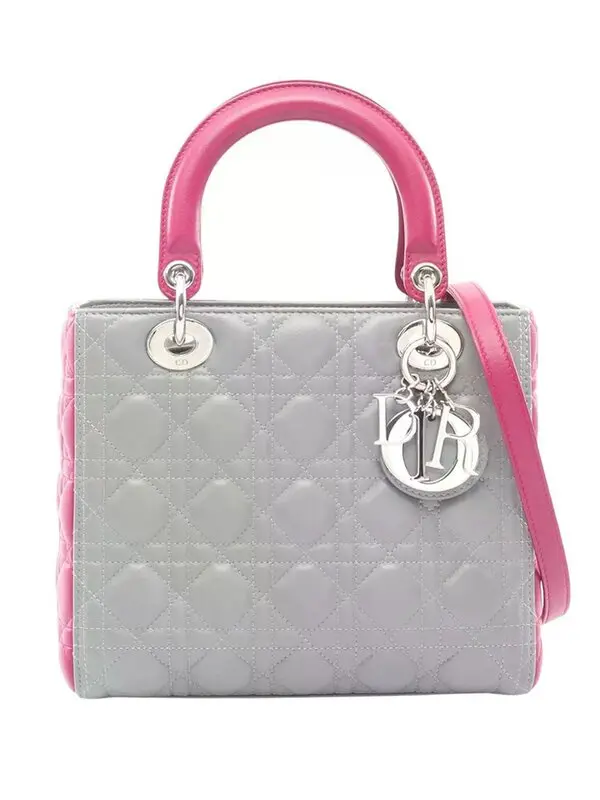 Dior 2014 Medium Lady Satchel - Grey